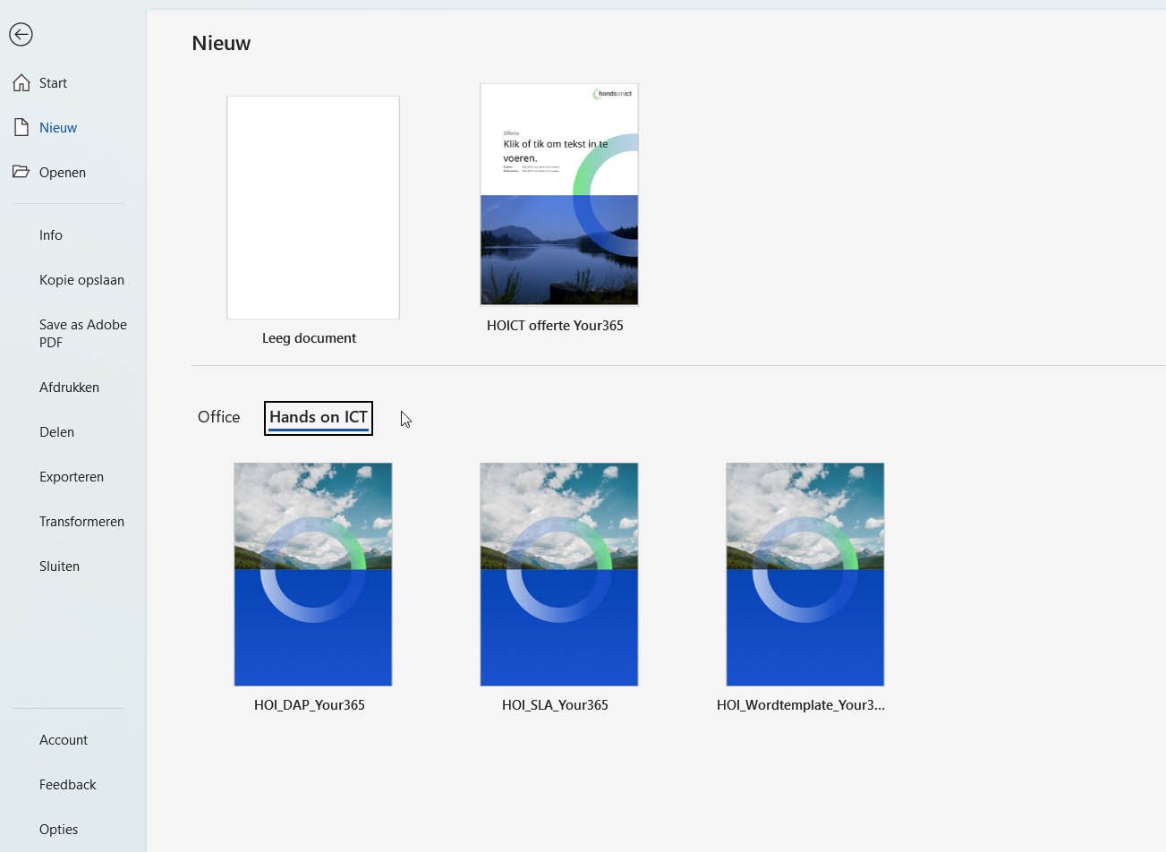 Slimmer en sneller werken met sjablonen in Office 365